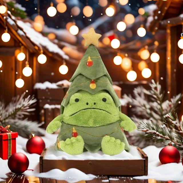 JELLYCAT CHRISTMAS TREE Ricky Rain Frog plush doll With Tag+ Dust Bag ...