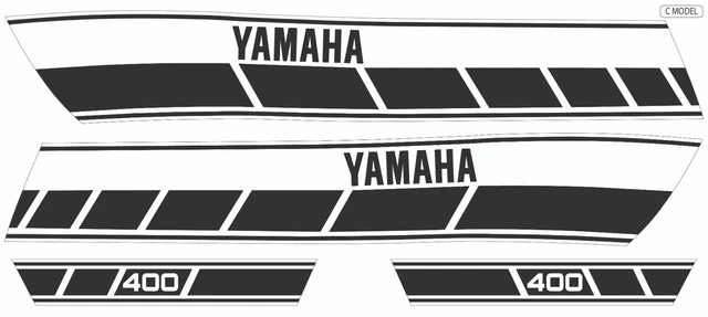 YAMAHA RD400 C Model, full kit decals stickers emblems stripes kit. £33 ...