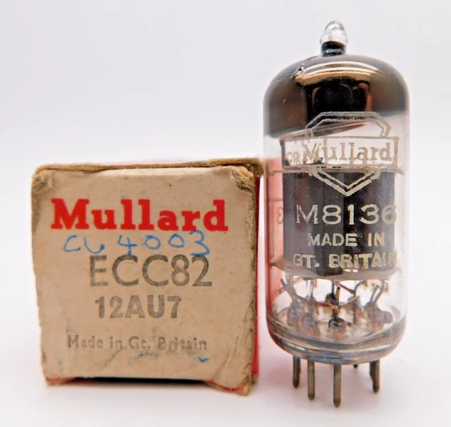 MULLARD KB/D CV4003 M8136 ECC82 Box Plate Valve Tube NOS Boxed (V16) £100.00 - PicClick UK