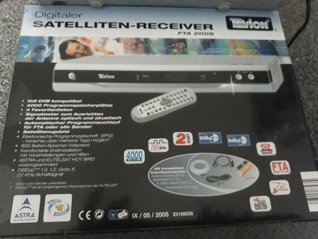 TEVION SATELLITEN-RECEIVER TFA 2005 EUR 22,00 - PicClick DE