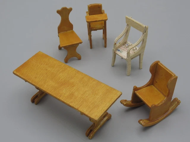 LA MAISON DE poupée facile - Table et chaises - Delprado EUR 6,00 - PicClick FR