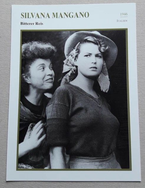SCHAUSPIELERIN SILVANA MANGANO | Portrait | Star-Foto / Sammelbild ...