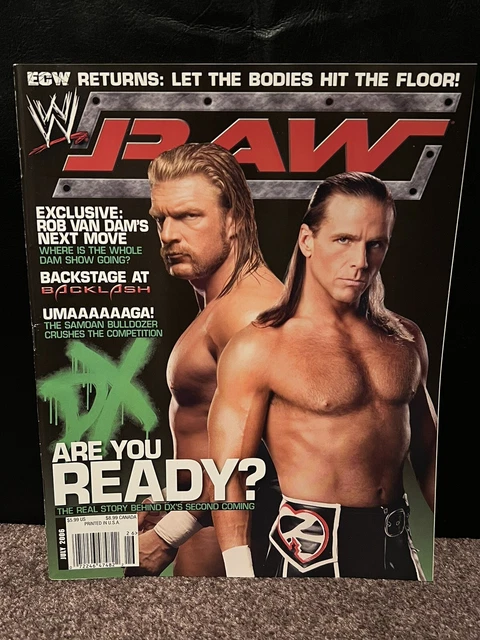 WWE RAW D Generation X July 2006 Magazine Dx Triple H Shawn Michaels £5 ...