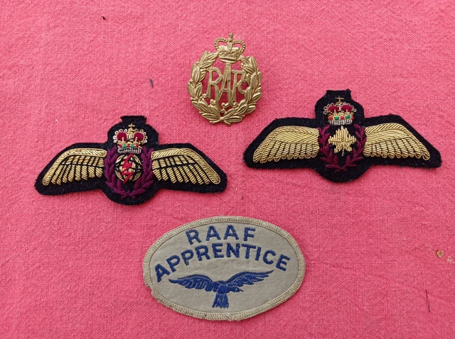 RCAF RAF RAAF patent lot cap badge title tab original 1953 post WW2 £21 ...