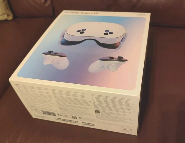 META QUEST 3S VR Headset 128GB with Controllers and Charger, Original ...