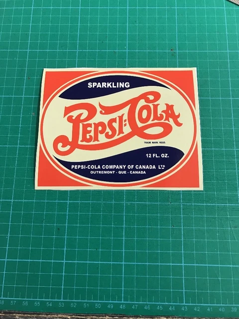 RETRO PEPSI COLA Sparkling Classic Tool Box Rally Sticker Decal 150 ...