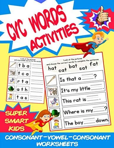 CVC WORDS ACTIVITIES Consonant-Vowel-Consonant Worksheets £7.82 ...