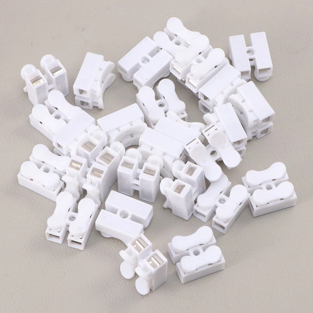 50 PCS/SET TERMINALS Electrical Quick Connectors Universal Spring Wire ...