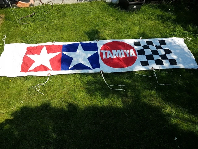 ORIGINAL TAMIYA VINTAGE Tamiya Fahne Logo Banner Flagge NEU NIB EUR 134 ...