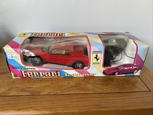 VINTAGE FERRARI TESTAROSSA Remote Control Battery Powered Car £12.99 ...