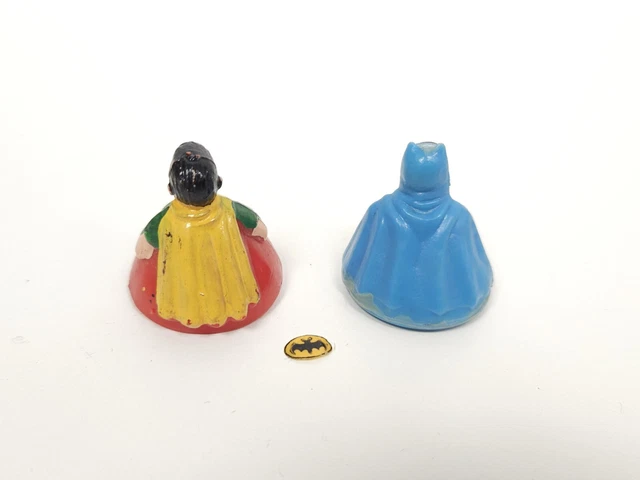 VINTAGE MARX TOYS Batman and Robin Rolykins Figures 1966 Rare Original ...
