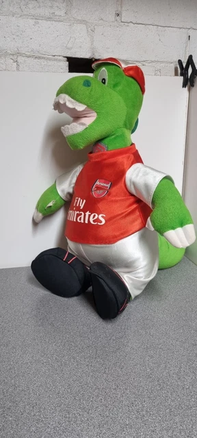 ARSENAL FC GUNNERSAURUS Dinosaur Mascot Large Soft Toy Plush Official ...
