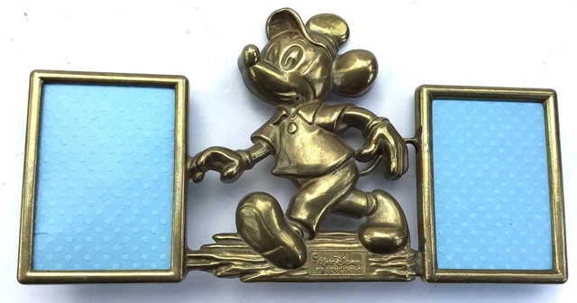 ANCIEN CADRE DOUBLE Portrait Mickey Mouse Walt Dysney Production ...