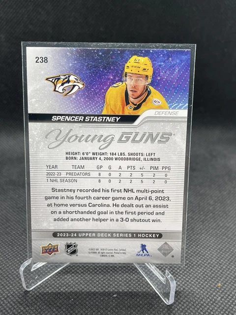 2023-24 UPPER DECK Series 1 YOUNG GUNS #238 Spencer Stastney $1.30 ...