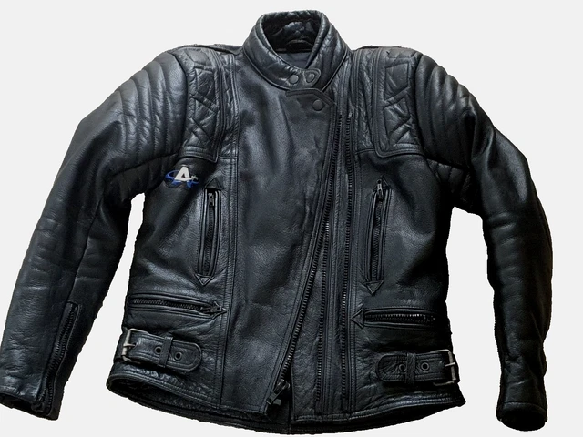 AKITO LADIES CLASSIC MOTORCYCLE JACKET BLACK LEATHER ARMOURED BIKER ...