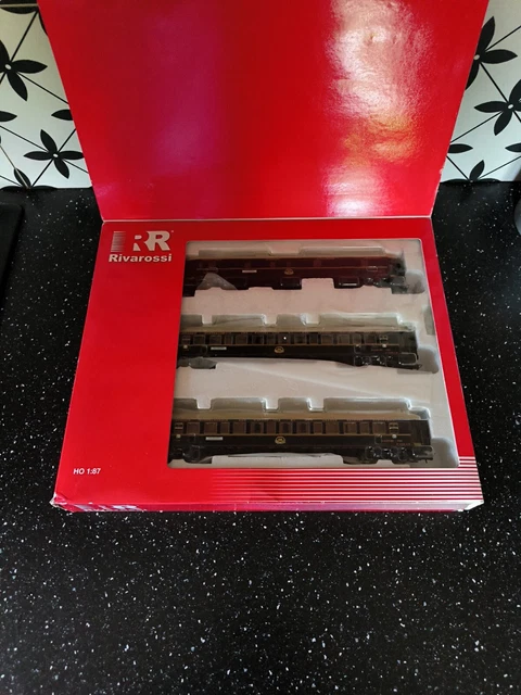RIVAROSSI &ORIENT-EXPRESS& ECHELLE HO Coffret de 3 Voitures HR4010 EUR 129,90 - PicClick FR
