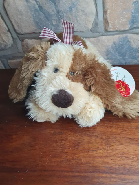 KEEL TOYS LAYING Patch Dog - Simply Soft Collection - Plush Dog £4.99 ...