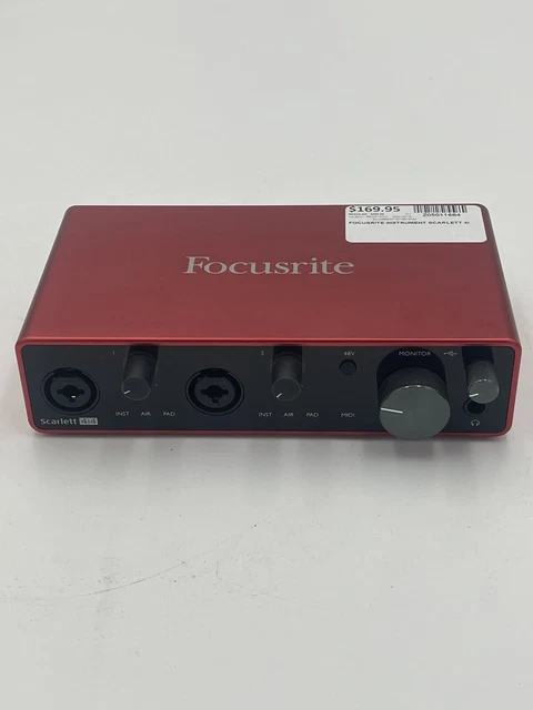 FOCUSRITE SCARLETT 4I4 3rd Gen 4x4 USB Audio Interface $120.00 ...