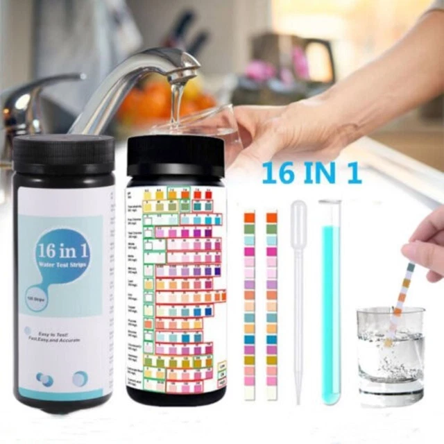 Hardness Spa Water Nitrate Drinking Water Test Kit Easy Use 100 Strips 16 In 1 Eur 1398 