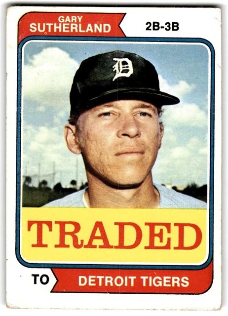 1974 TOPPS TRADED Gary Sutherland Detroit Tigers #428T EUR 1,10 ...