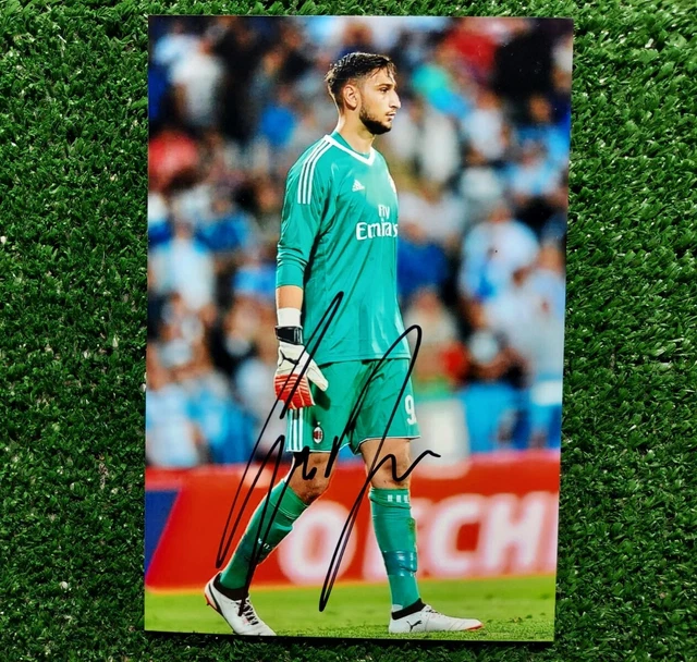 FOTO DONNARUMMA MILAN Autografata Signed Calcio Photo Autograph Rac EUR ...
