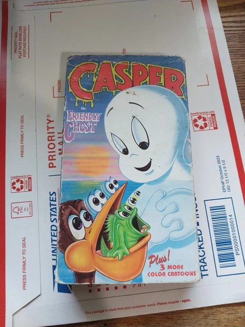 CASPER THE FRIENDLY Ghost VHS 1991 4 CARTOONS COLOR £2.74 - PicClick UK