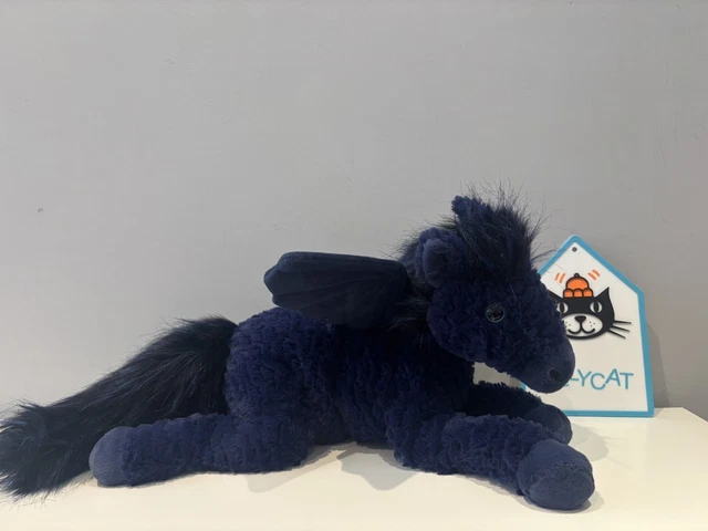 JELLYCAT SERAPHINA PEGASUS Plush Soft Toy Dark Blue - Rare and Retired ...