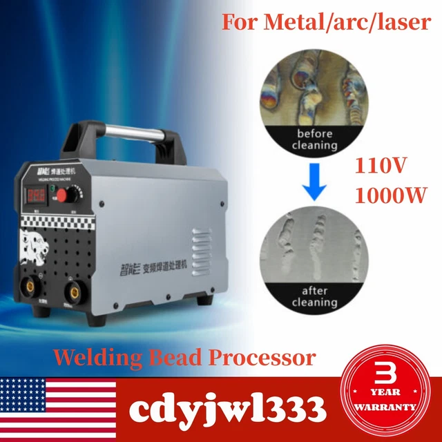 FOR METAL/ARC/LASER WELDING 1000W Welding Bead Processor Weld Cleaning ...