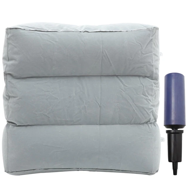 INFLATABLE FOOT REST Pillow for Travel Airplane with Adjustable Height ...