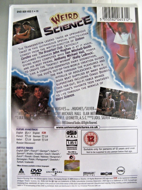 WEIRD SCIENCE (DVD 2009) STARRING KELLY LE BROCK SCI-FI FANTASY COMEDY ...