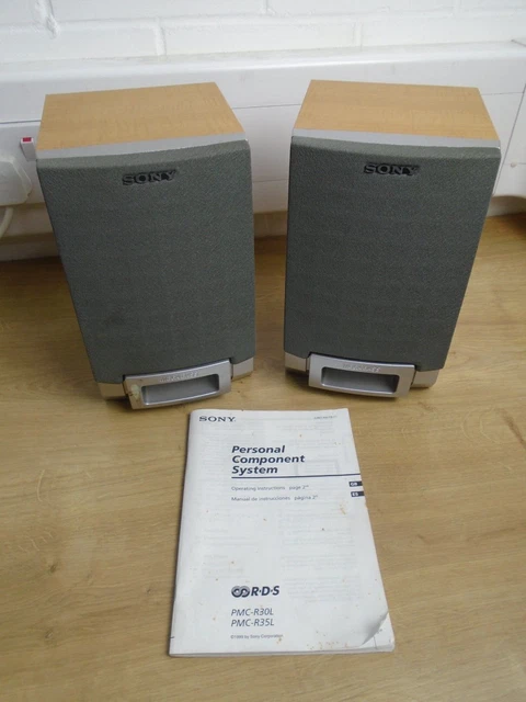 PAIR OF SONY PMC-R30/3SL Mega Bass Speakers £22.00 - PicClick UK