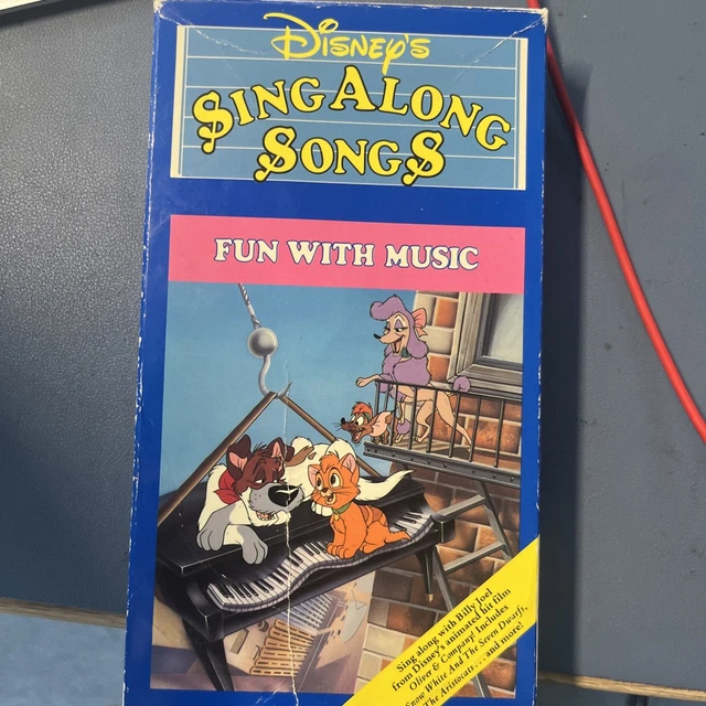 DISNEYS SING ALONG Songs - Fun With Music VHS Tape 1989 Classic Kids ...