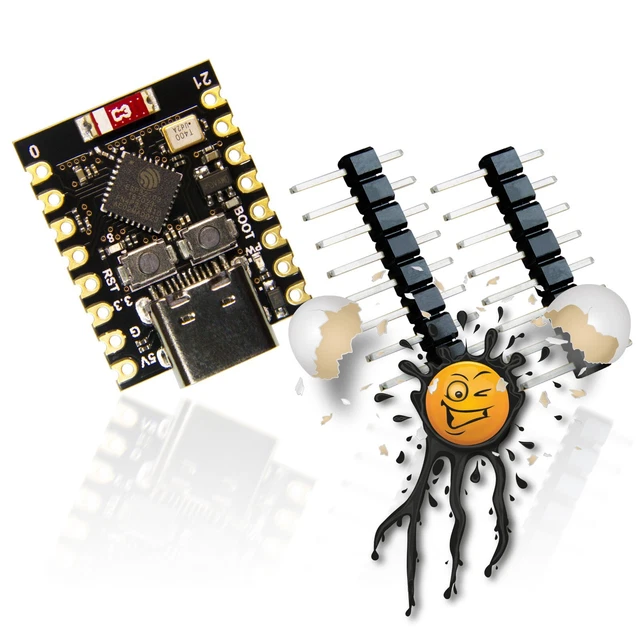 ESP32-C3 SUPER MINI USB-C ESP32-C3-Mini-N4 400KB PSRAM 384KB ROM 4M ...