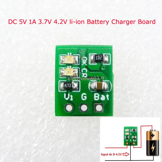 DD08CRMB MINI DC 5V 1A 3.7V 4.2V li-ion Battery Charger Board Module ...