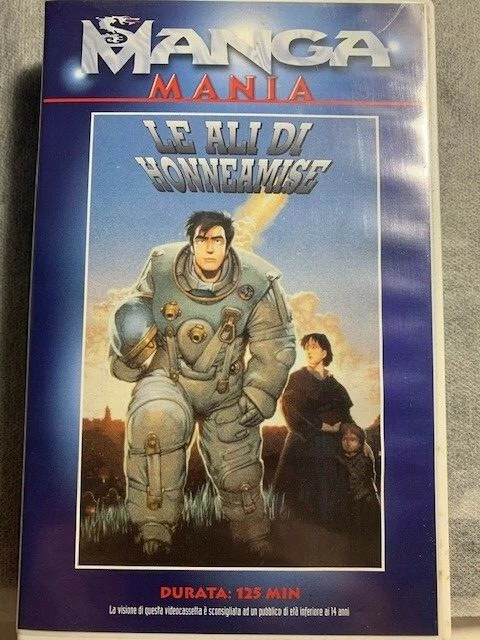 VHS MANGA MANIA Le Ali Di Honneamise 1997 durata 125 minuti VM 14 anni ...