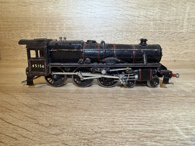 VINTAGE OO GAUGE Steam Locomotive 45156 Black 4-6-0 Model Train £14.97 ...
