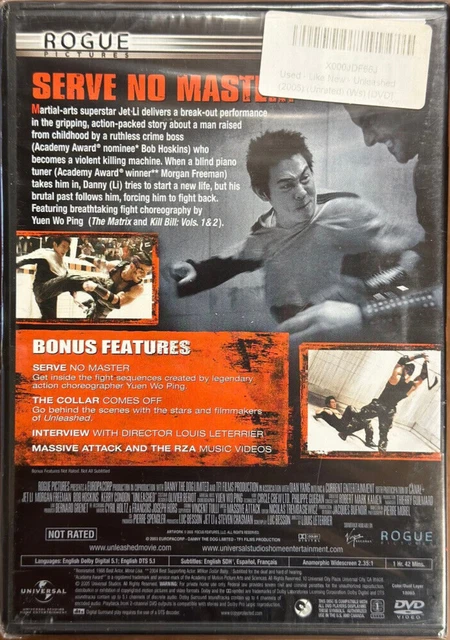UNLEASHED DVD 2005 Jet Li Action Movie aka Danny the Dog Unrated Region ...