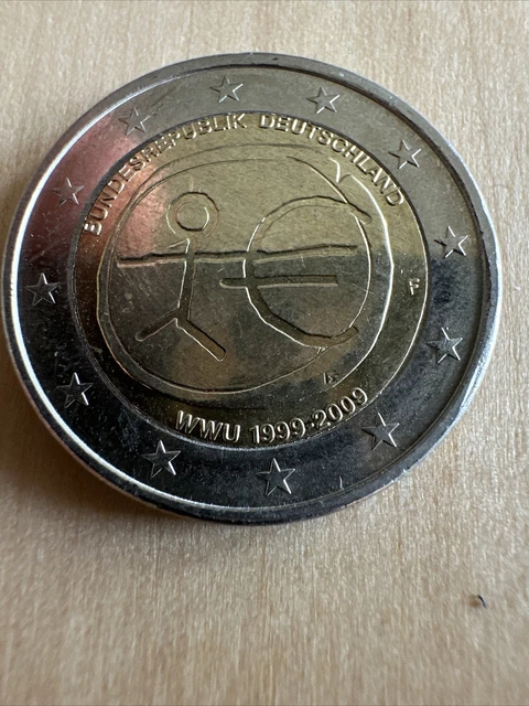 2 EURO MÜNZE Strichmännchen WWU 1999-2009 (F) Bundesrepublik Deutschland EUR 3,00 - PicClick DE