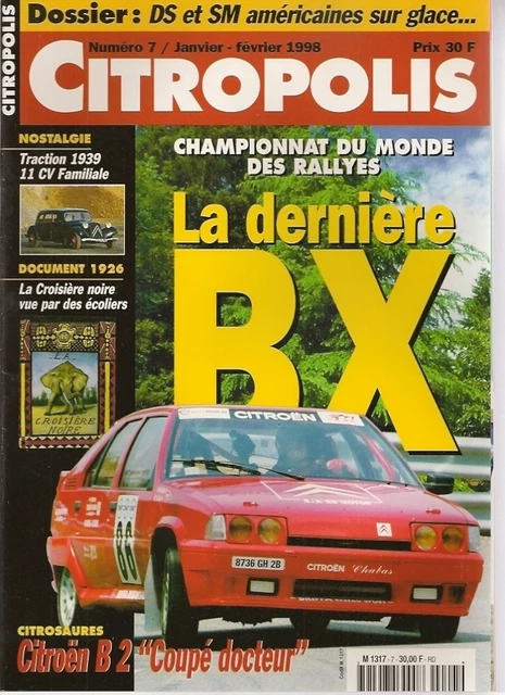 CITROPOLIS 7 CITROEN Bx 16S Traction 11 Familiale 39 Croisiere Noire ...