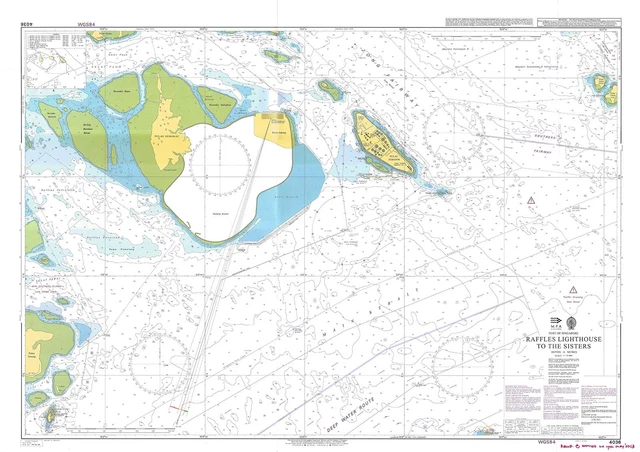 CARTE MARINE DE L’Amirauté 4036 — Raffles Lighthouse Vers Sisters EUR ...