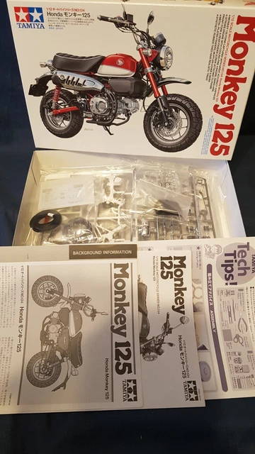 TAMIYA 14134 HONDA 125 Monkey Bike Kit 1/12Th Scale New Appears Comp ...