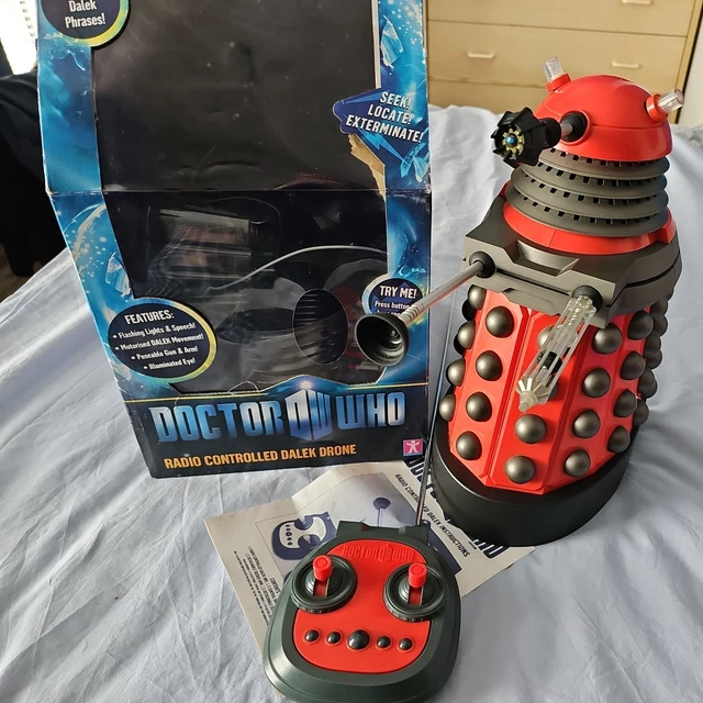 DOCTOR WHO 13” Red Dalek Drone Paradigm Remote Boxed Full Working Order ...