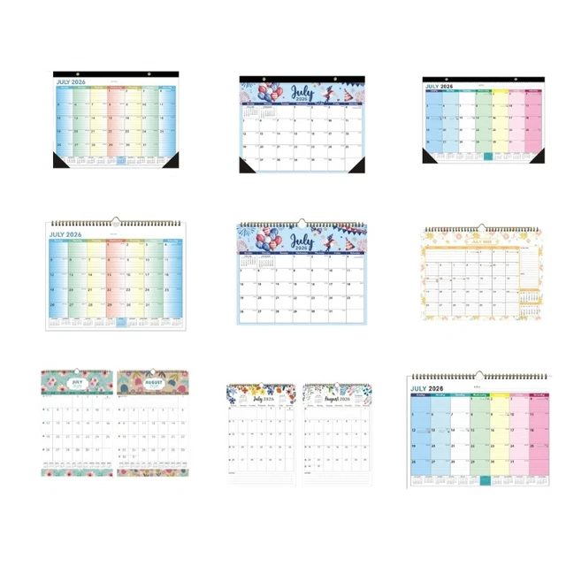 18 MONTH WALL Calendar Planner From July 2026 To December 2027 Twin ...