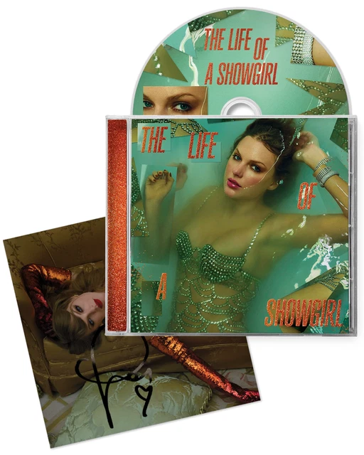 THE LIFE OF a Showgirl CD + Taylor Swift Hand Signed Photo 2 - PRESALE ...
