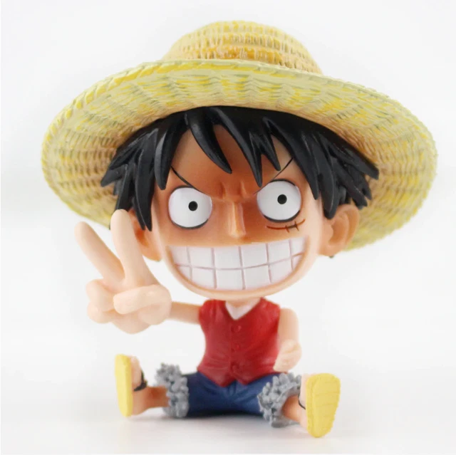 HOT！ANIME ONE PIECE Cute Monkey D Luffy Pvc Figure Gift Desktop ...