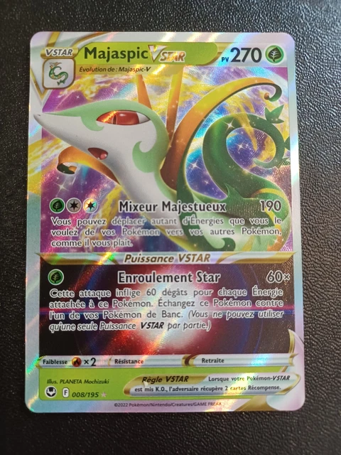 CARTE POKÉMON - Majaspic Vstar 008/195 EB12 Tempête Argentée Fr neuf ...