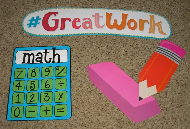 TEACHER CLASSROOM DECOR: Math #Great Work Bulletin Board Set £3.74 ...