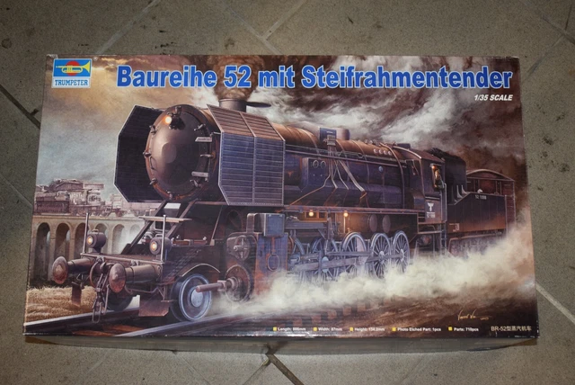 TRUMPETER 00210 BAUREIHE BR 52 mit Steifrahmentender 1:35 NEU mit OVP ...