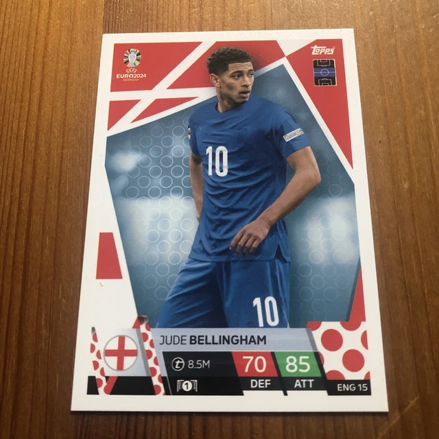 JUDE BELLINGHAM EURO 2024 Match Attax England Mint & New Base Card POST ...