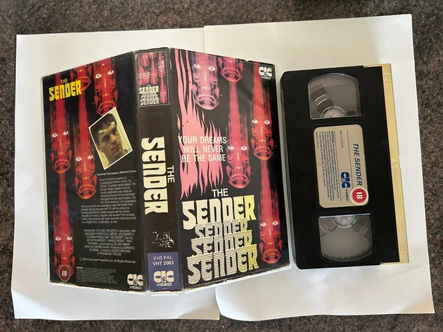 THE SENDER {1982, Vhs/Pal, Horror, Cic Video} Original Pre-Cert Vhs ...